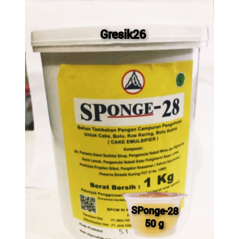 Jual SP Sponge-28 Repack 50gr ,Free Cup 100gr | Shopee Indonesia