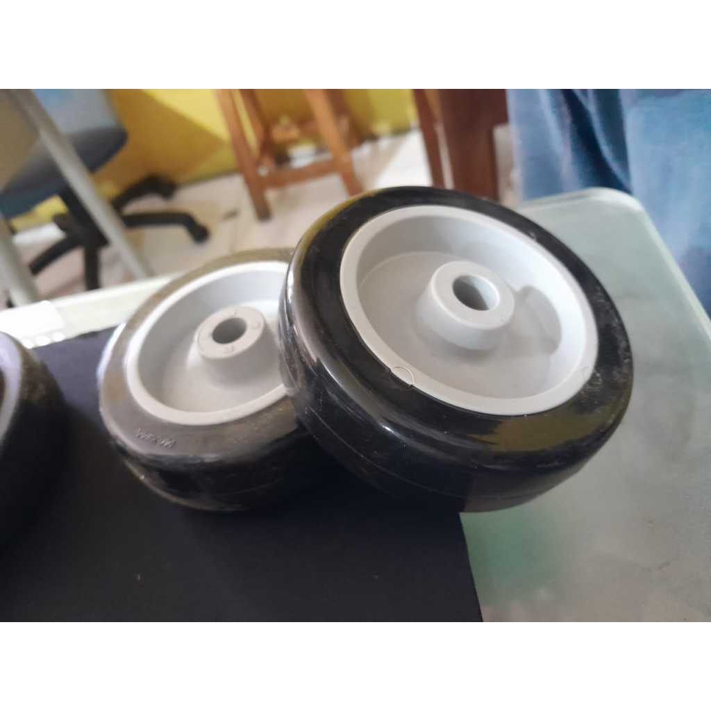 Jual Roda Mesin Polisher 4 inch Satu Pasang | Shopee Indonesia