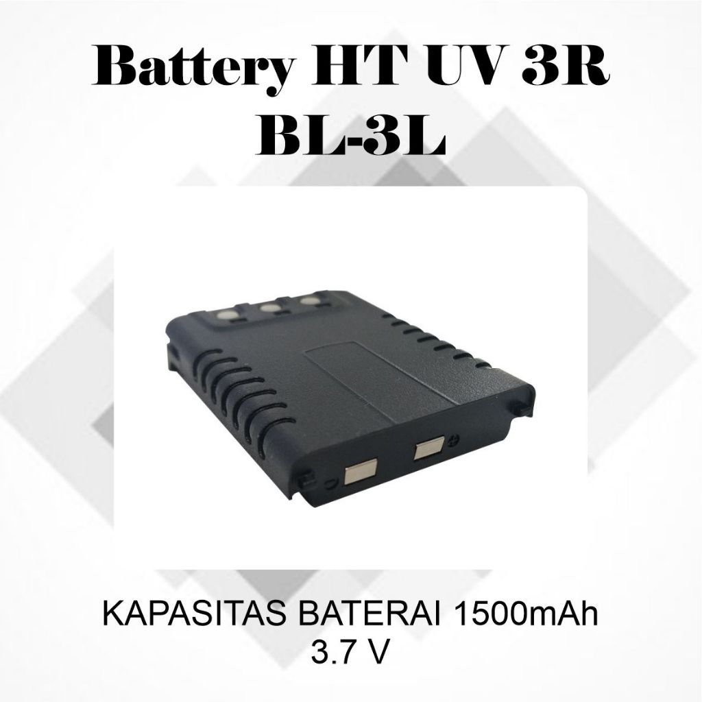 Jual Battery HT UV-3R PLUS 1500mAh Baterai Cadangan UV3R+ UV3R UV 3R BL ...
