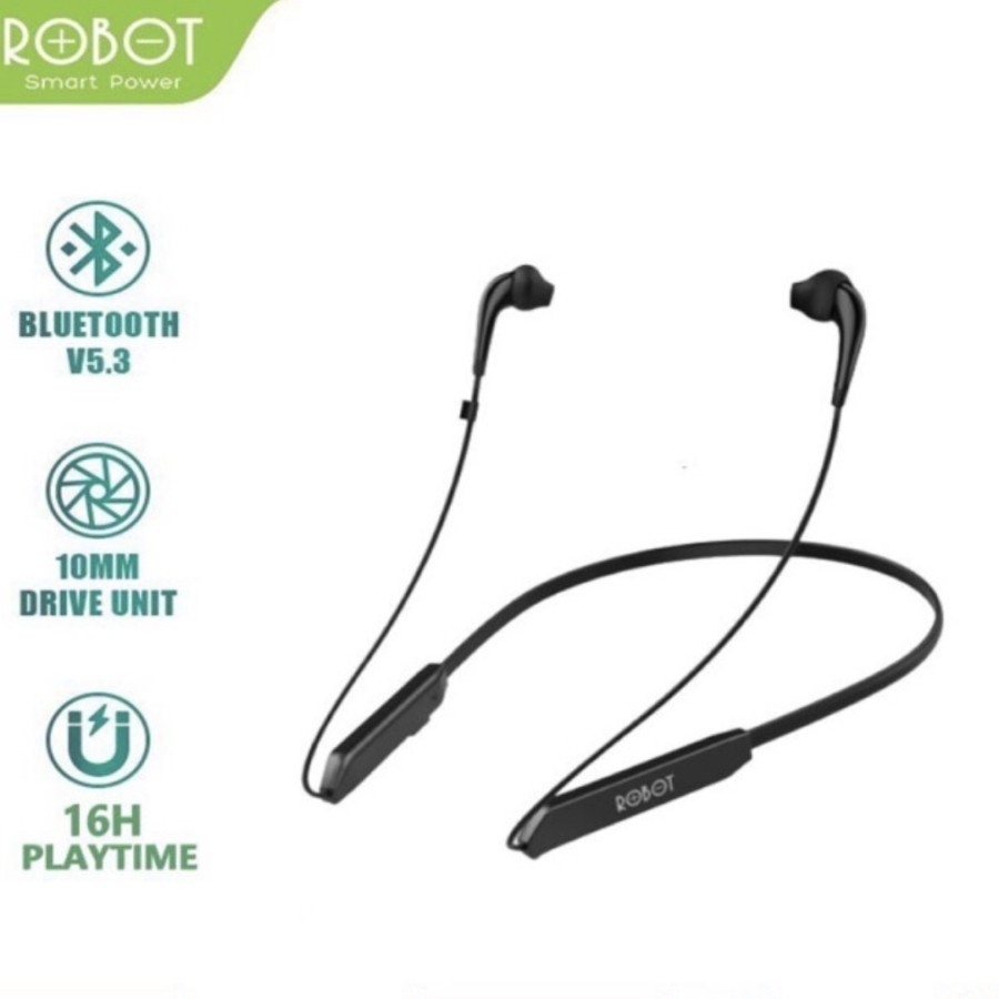 Jual ROBOT N30 Bluetooth Headset Neck Mounted Waterproof Wireless ...