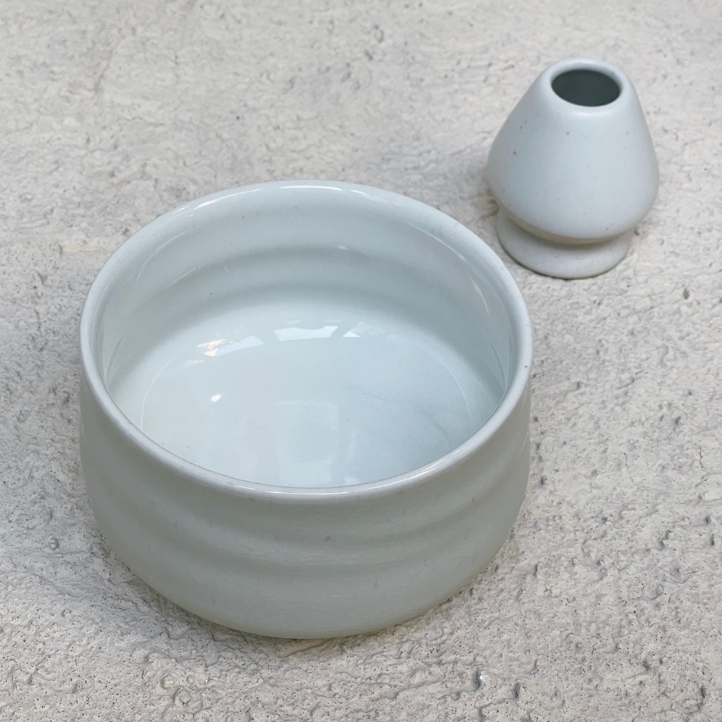 Jual Homelab Matcha Bowl + Chasen Holder Ceramic Premium - Mangkuk ...