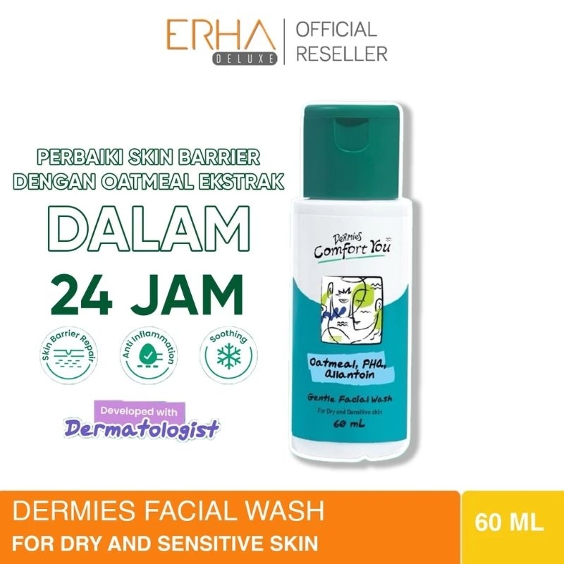 Jual DERMIES Comfort You Gentle Facial Wash 60ml | Shopee Indonesia