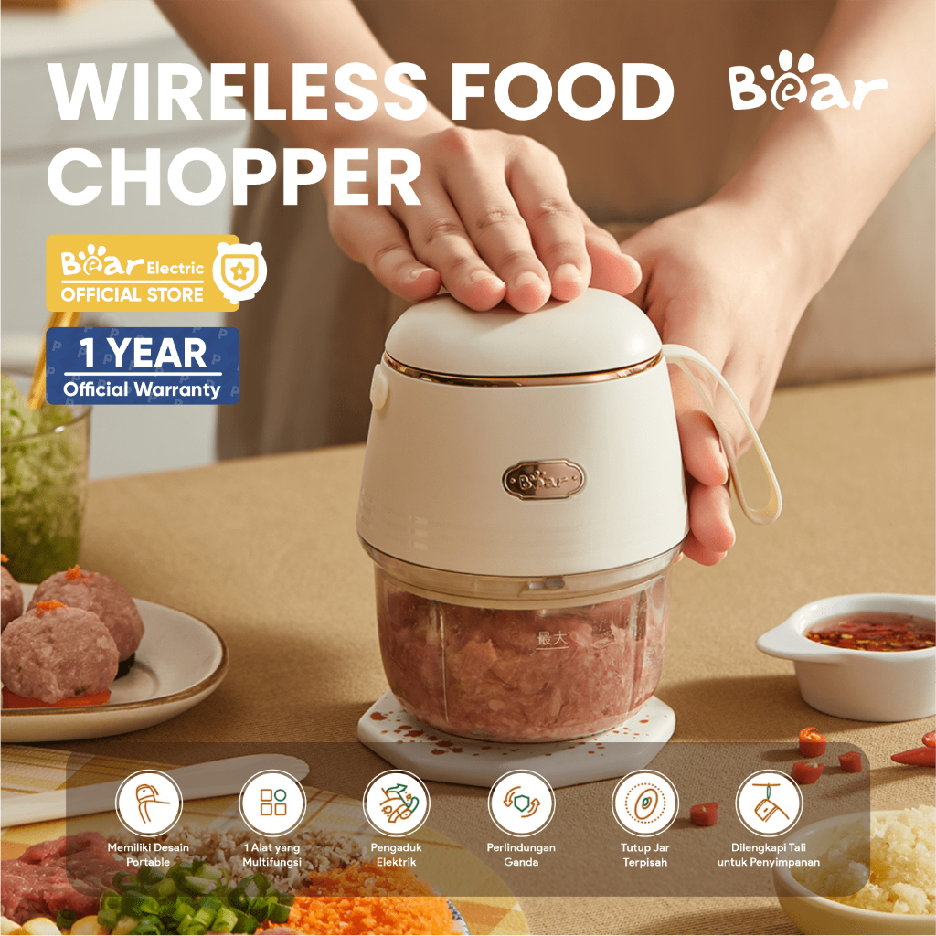 Jual BEAR - Wireless Food Chopper | Shopee Indonesia