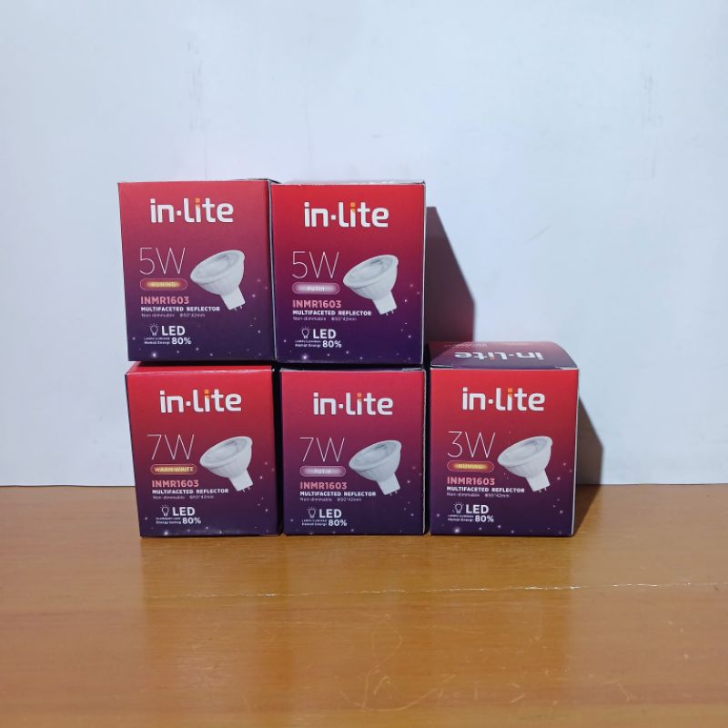 Jual Lampu led inlite / led MR16 220 Volt INMR1603 3W 5W 7W | Shopee ...