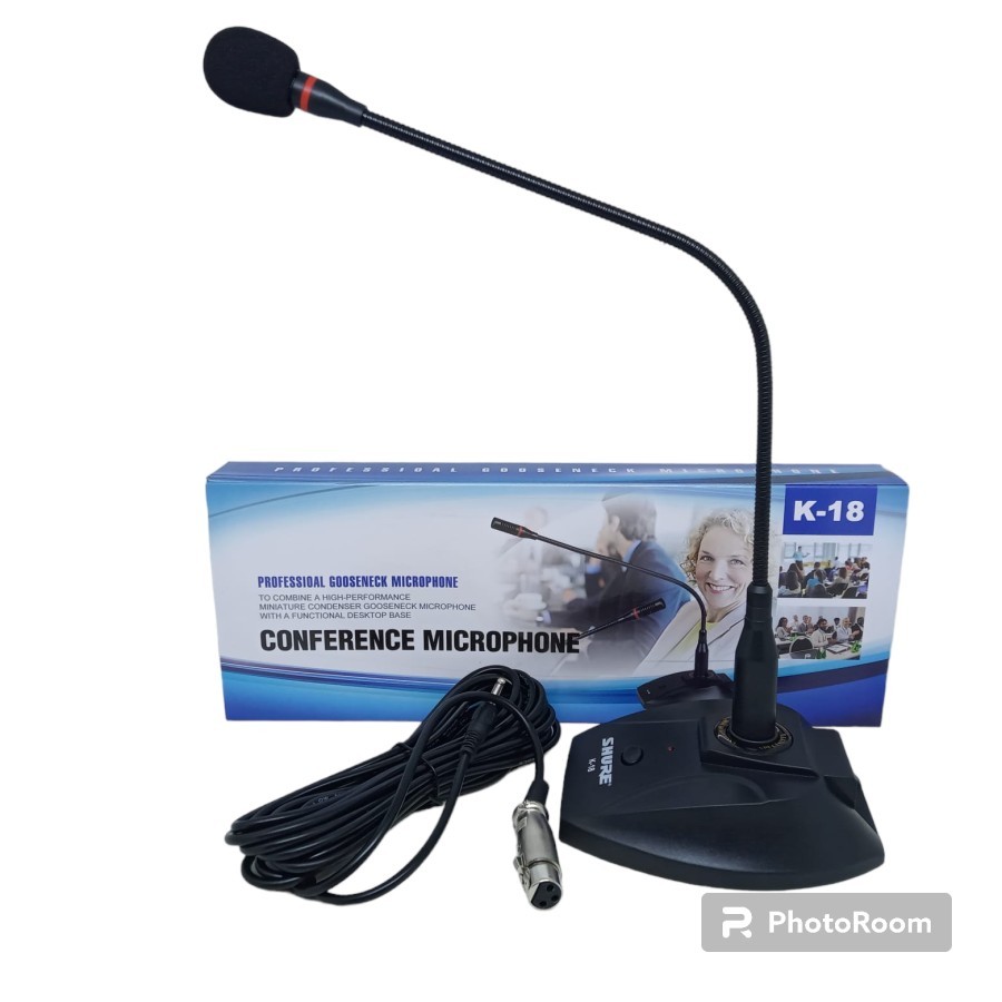 Jual Mic Shure Conference K18 Mikropon Rapat Mikrofon Meja/podium ...