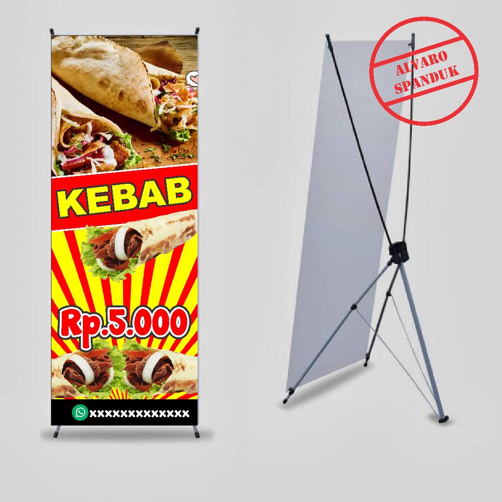 Jual CETAK BANNER FRE DESAIN/BANNER KEBAB/MAKANAN UK 60X160/160X60 ...