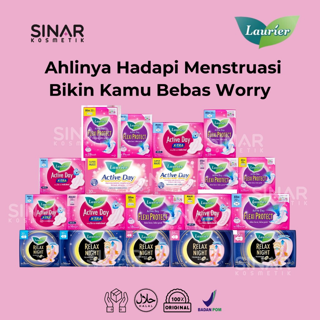 Jual Laurier Flexi Protect / Maxi - Super Maxi - Extra Maxi / Active ...