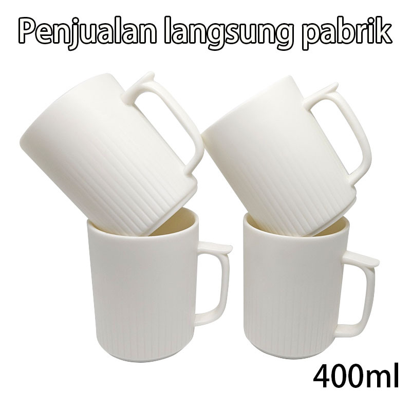 Jual mug putih polos dengan motif garis vertikal | Shopee Indonesia