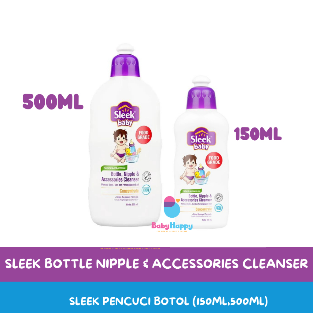 Jual SLEEK BABY PEMBERSIH BOTOL SUSU DAN AKSESORIS BABY 150 & 500 ML ...