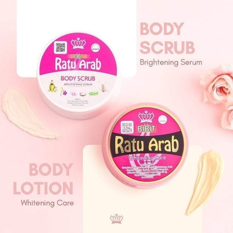 Jual PAKET HEMAT WHITENING RATU ARAB ( BODY LOTION & BODY SCRUB ...