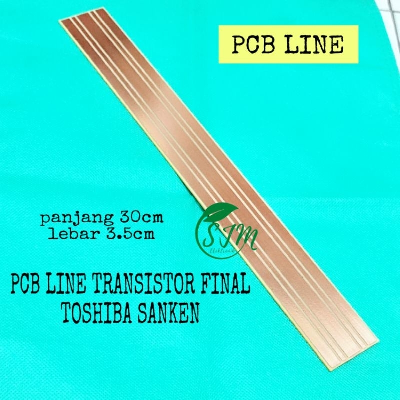 Jual PCB line transistor final Toshiba Sanken Panjang 30cm pcb tr final ...