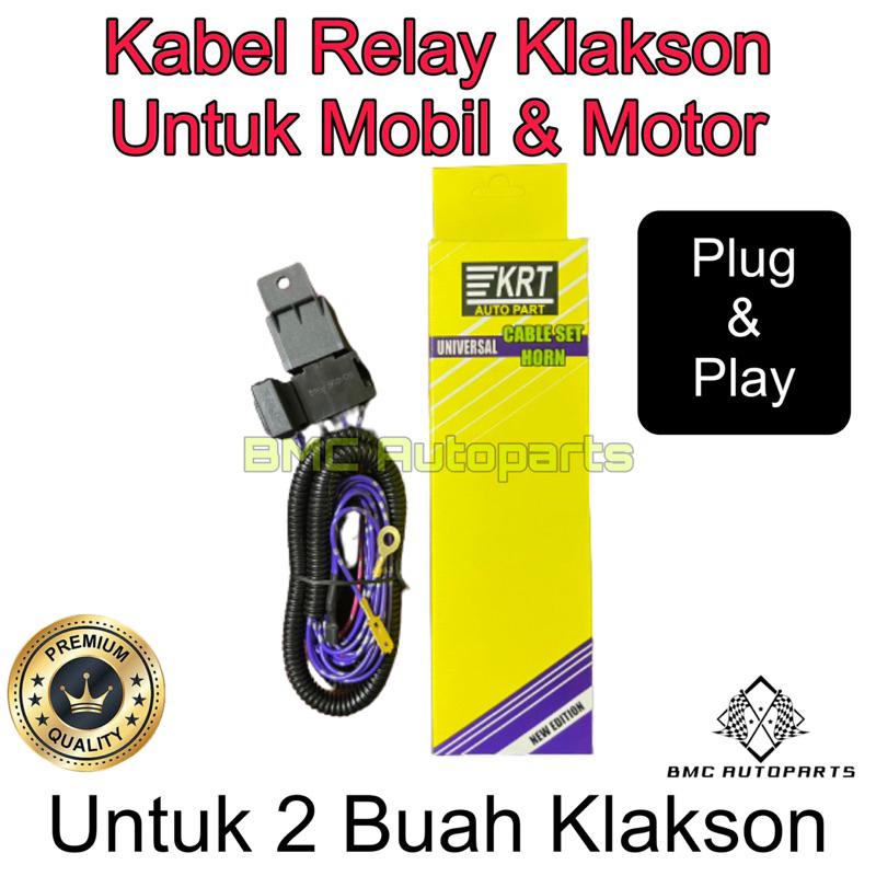 Jual Kabel Relay Klakson / Cable Set Horn + Relay Mobil Motor (2 ...