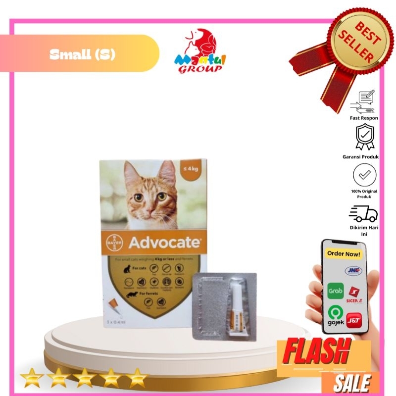 Jual Advocate For Small Cat (S) 1 Tube|REPACK (OBAT, VITAMIN ...