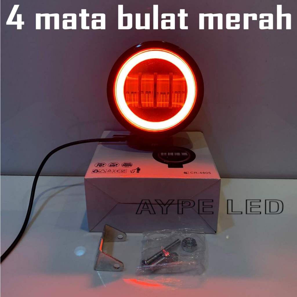 Jual LAMPU TEMBAK DAYMAKER 4 MATA ANGEL EYE 8D DUA WARNA FLASH ...