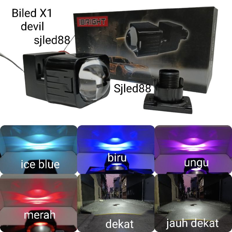 Jual Projector Biled Matrix X1 Plus Devil IBRIGHT 1,5inc jauh dekat ...