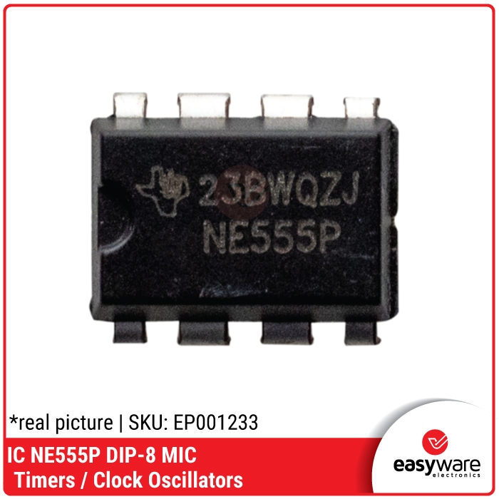 Jual NE555 NE555P DIP-8 IC CLOCK TIMER AND OSCILLATORS | Shopee Indonesia