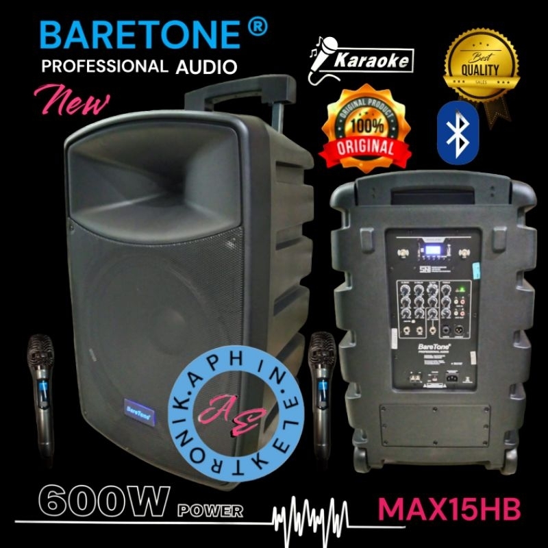 Jual Speaker Baretone 15 inch MAX15HB Speaker bluetooth Speaker Karaoke ...