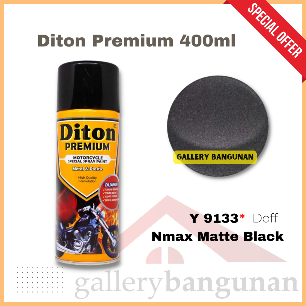 Jual DITON PREMIUM 9133 NMAX MATTE BLACK PYLOX CAT SEMPROT MOTOR MOBIL ...
