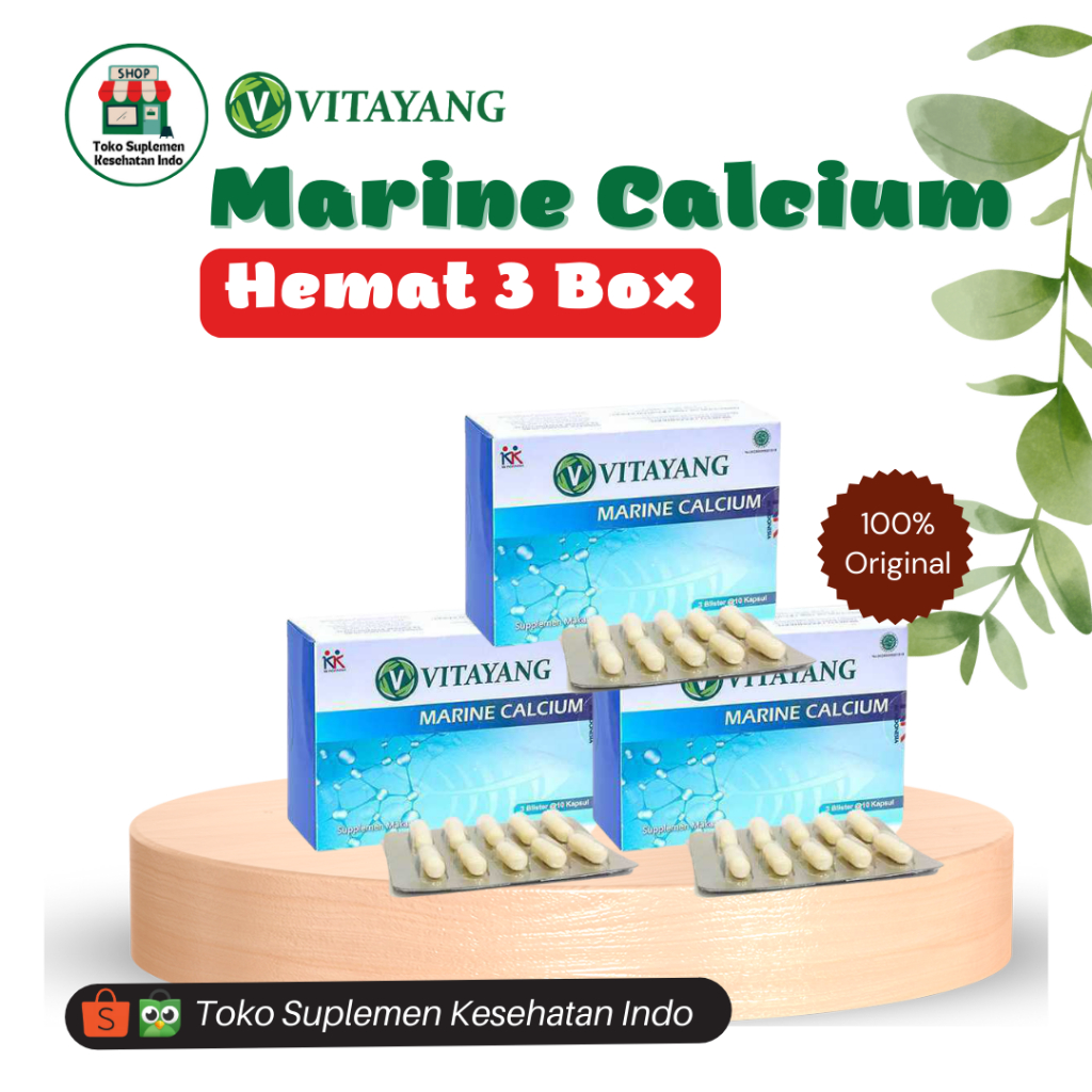 Jual Vitayang Marine Calcium Fish Bone 500 mg Kalsium Memperkuat Tulang ...