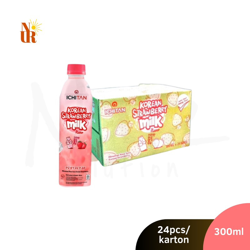 Jual Ichitan Korean Strawberry Milk 300ml x 24pcs [Karton] | Shopee Indonesia