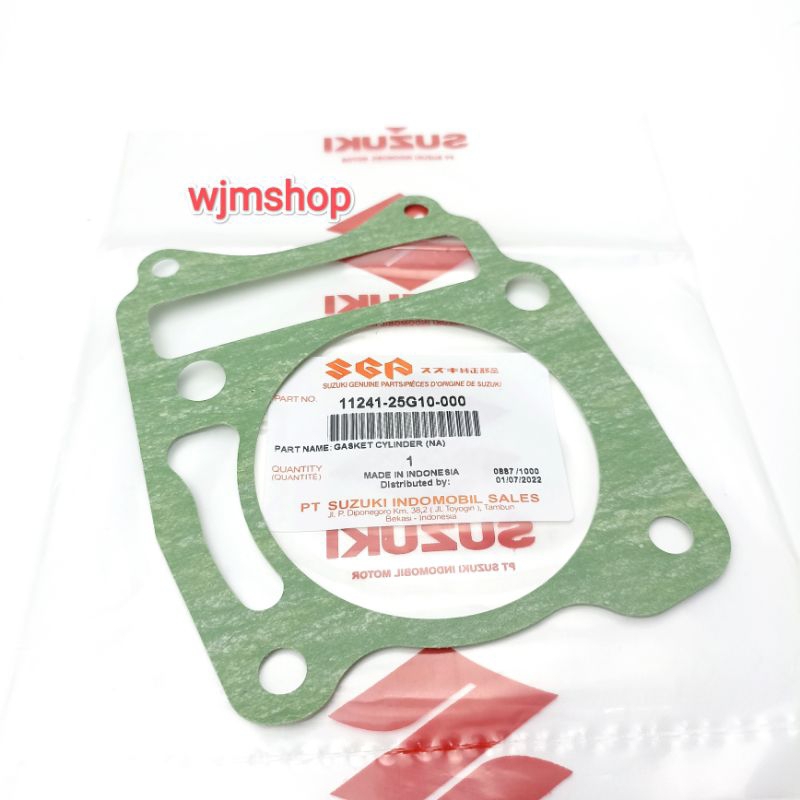 Jual PAKING PACKING GASKET BLOK SEHER BAWAH SATRIA FU 150 KARBU 11241-25G10-000 ORIGINAL SGP ...