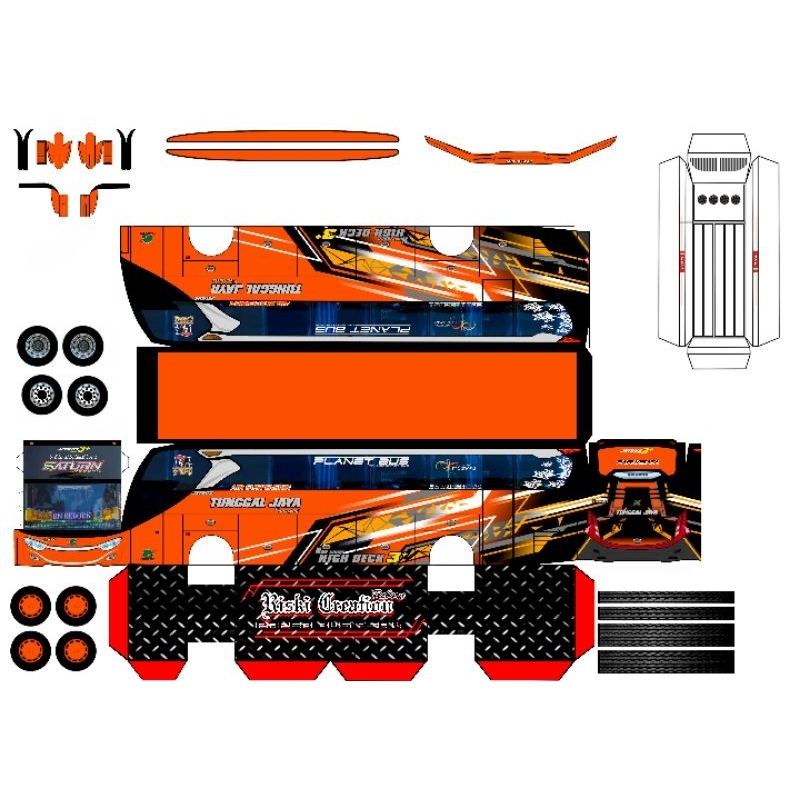 Jual LEMBARAN PAPERCRAFT BUS WIJAYA TRANS | Shopee Indonesia