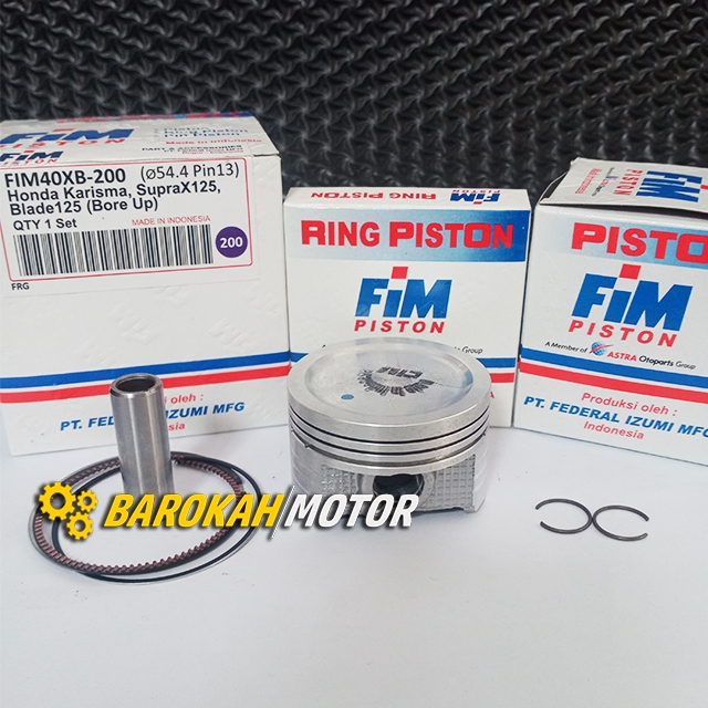 Jual PISTON KIT SEHER SET KARISMA SUPRA X125 FIM 25 75 200 250 300 ...