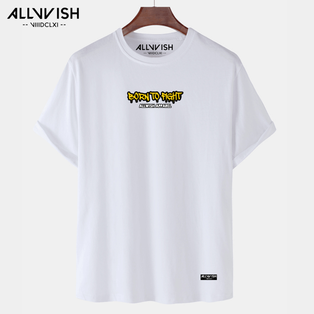 Jual Baju Distro Putih Pria Wanita Cotton 24s Original Allwish Apparel ...