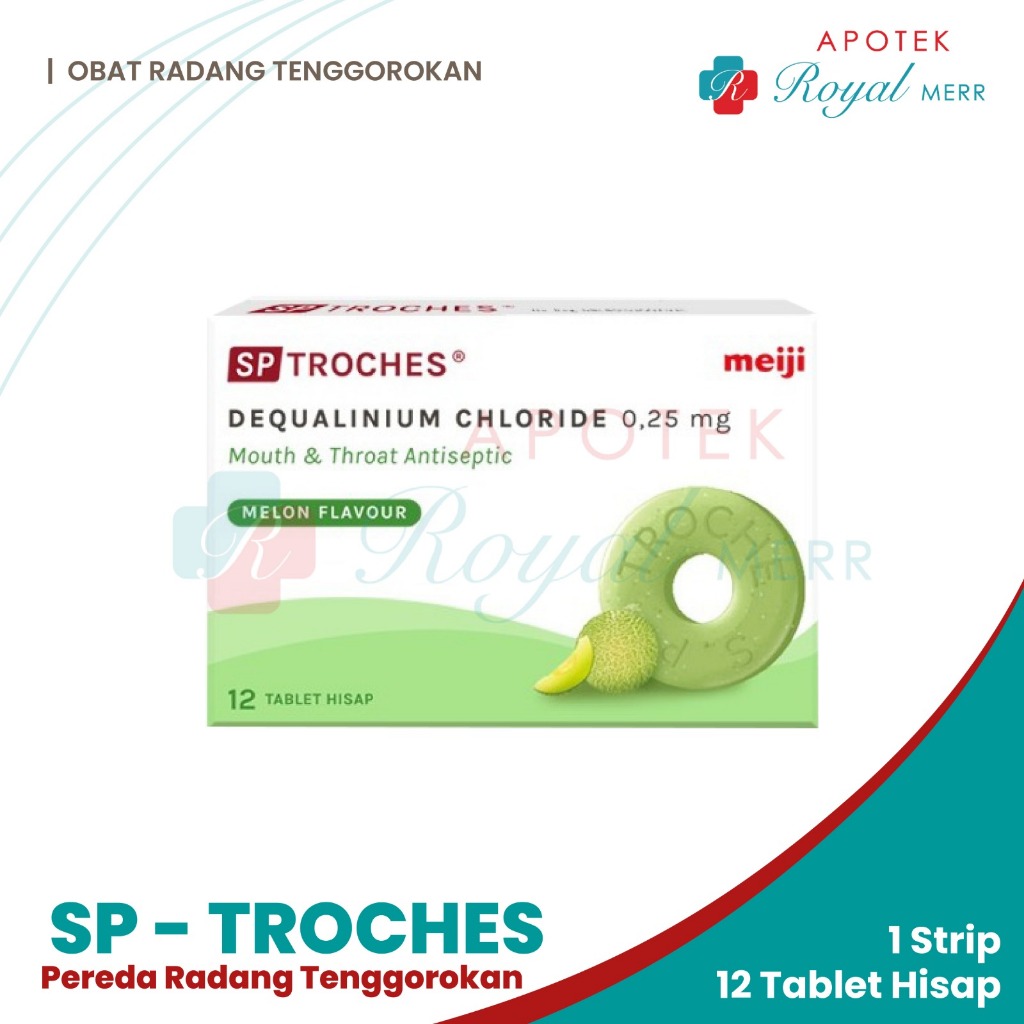 Jual SP TROCHES ISI 12 TABLET MELON Obat Kunyah Pereda Radang Pada ...