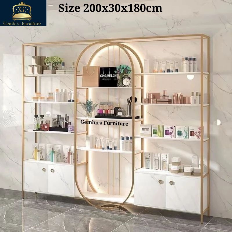 Jual rak display toko store branding tas make up parfum skin care ...