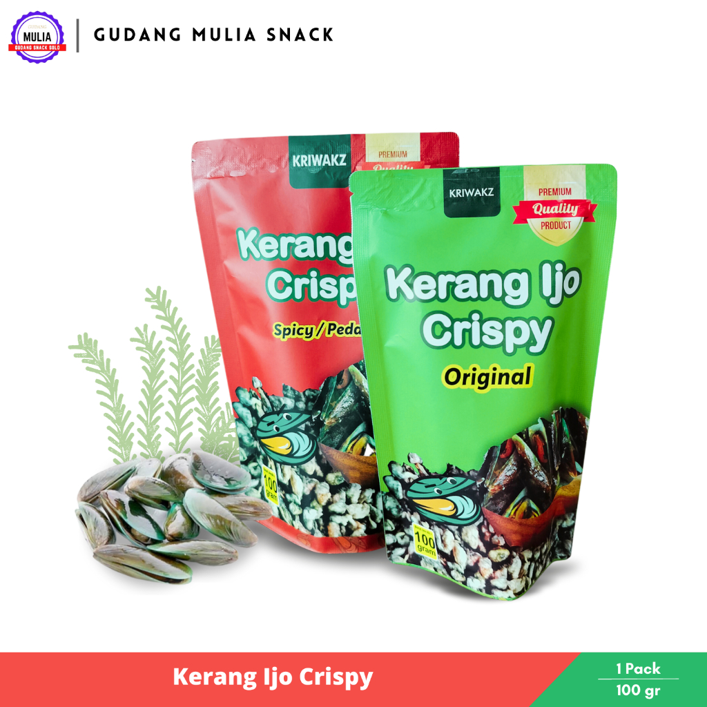 Jual Kerang Ijo Crispy KRIWAKZ | Original - Spicy / Pedas | Shopee ...