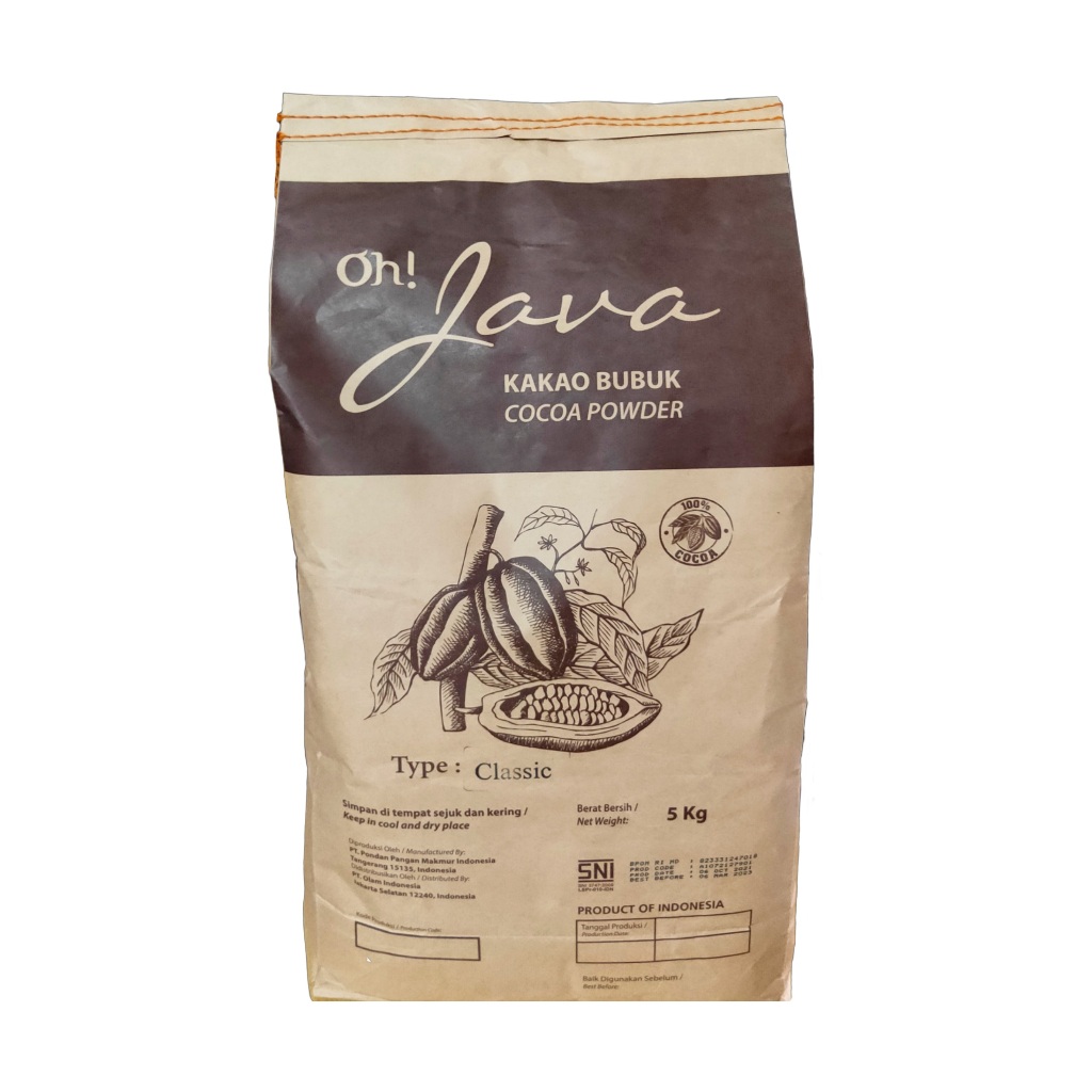 Jual OH JAVA COCOA POWDER CLASSIC BTCOCOA BUBUK COKLAT KAKAO CHOCOLATE 5KG | Shopee Indonesia