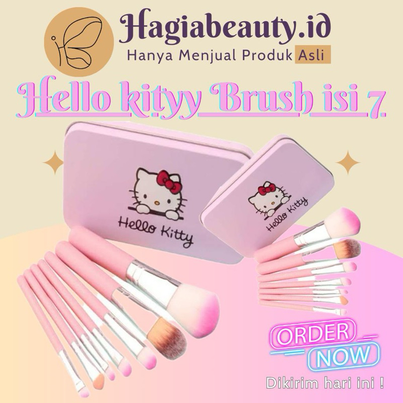 Jual TERLARIS - BRUSH SET KYLE atau HELLO KITTY ISI 7 BULU HALUS ...