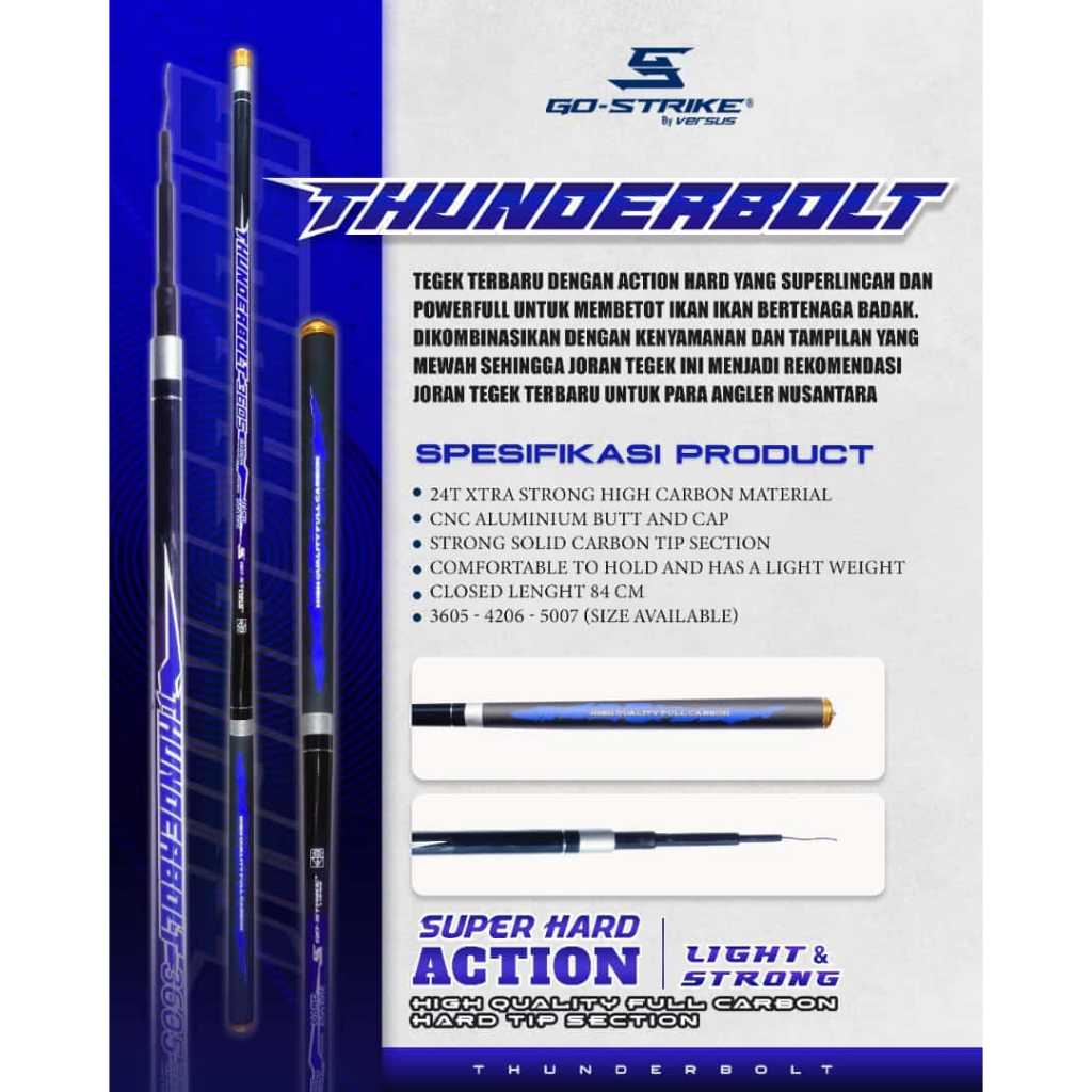 Jual POLE / TEGEK VERSUS GO-STRIKE THUNDERBOLT (SUPER HARD ACTION ...