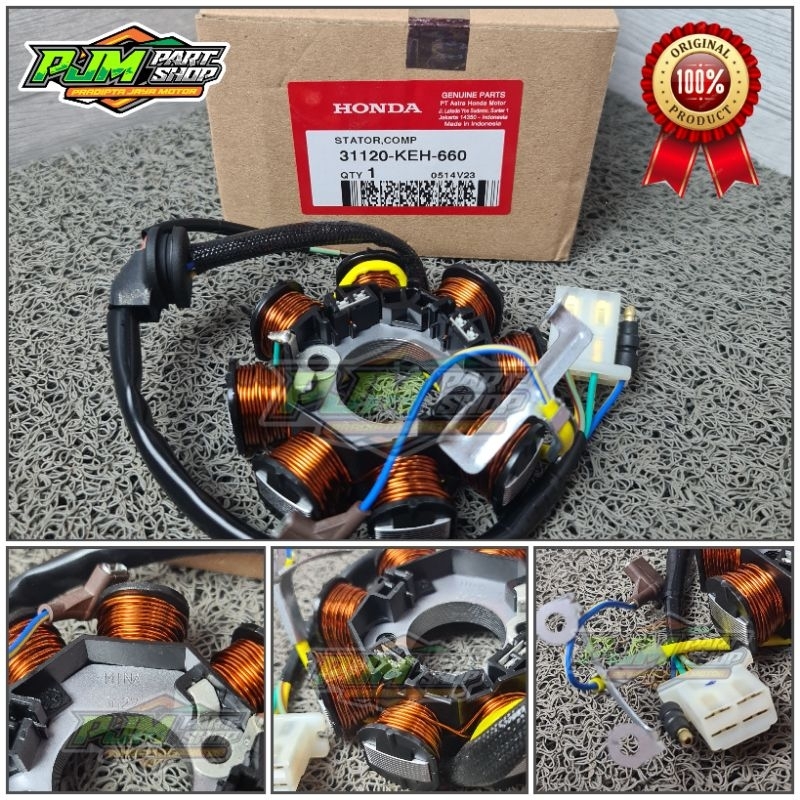 Jual Spul Spol Stator Assy MEGAPRO MEGA PRO HIU 2001-2005 ORI Original AHM | Shopee Indonesia