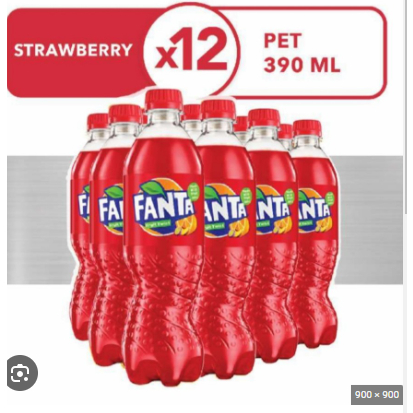 Jual FANTA STRAWBERRY 390 PET X12 | Shopee Indonesia