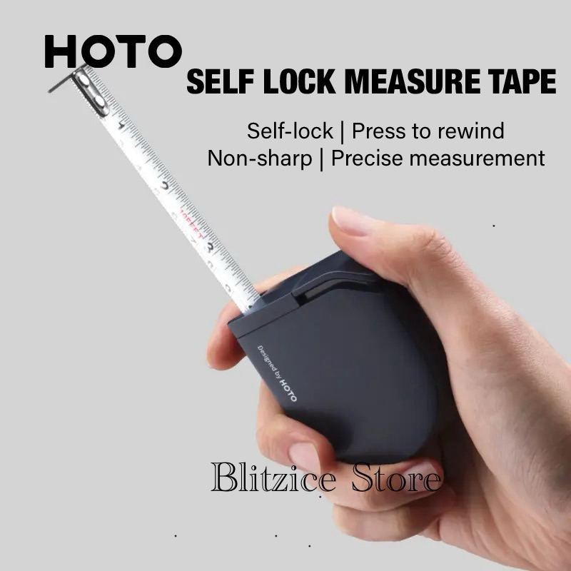 Jual Hoto Measure Tape Self Lock Tool Ruler Alat Meteran Pita Pengukur 3M Portable High ...