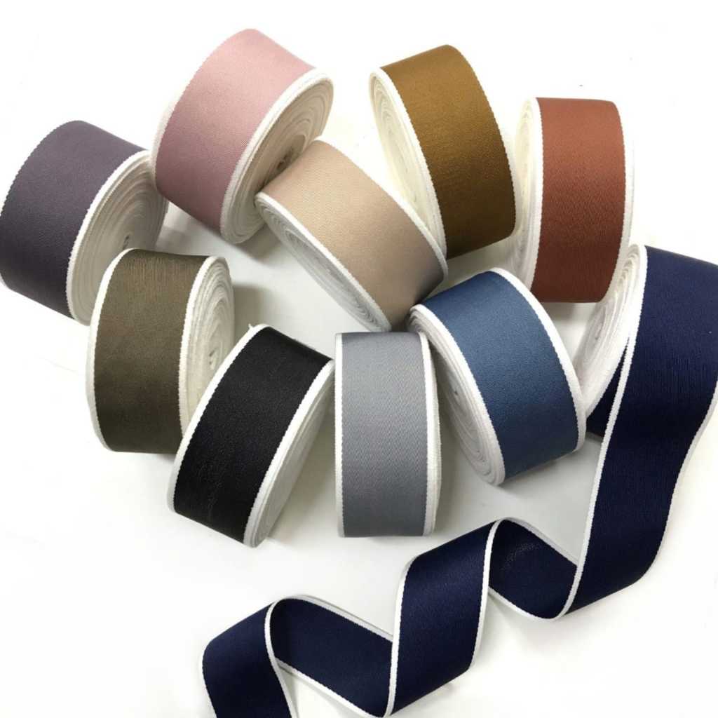 Jual PER 1 YARD - 3.8 CM | PITA KOREA LIST PUTIH/PITA KANVAS/PITA TEBAL ...