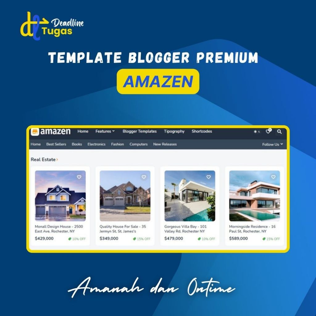 Jual Template Blogger Premium Amazen Toko Online | Shopee Indonesia