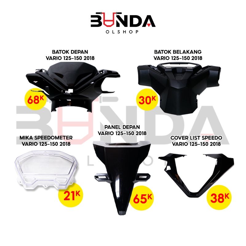 Jual cover batok belakang vario 150 2018 vario 125 new 2018 53206-k59 ...