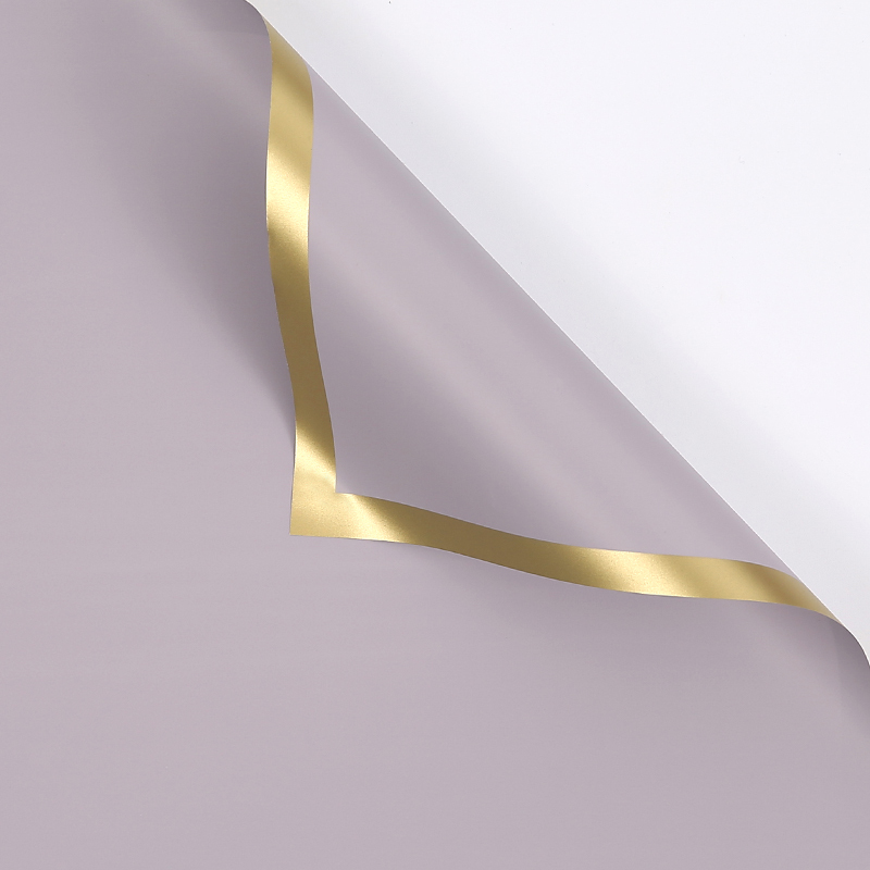 Jual (Pack)Cello Solid Gold Frame Kertas Buket isi 20 lembar | Shopee ...