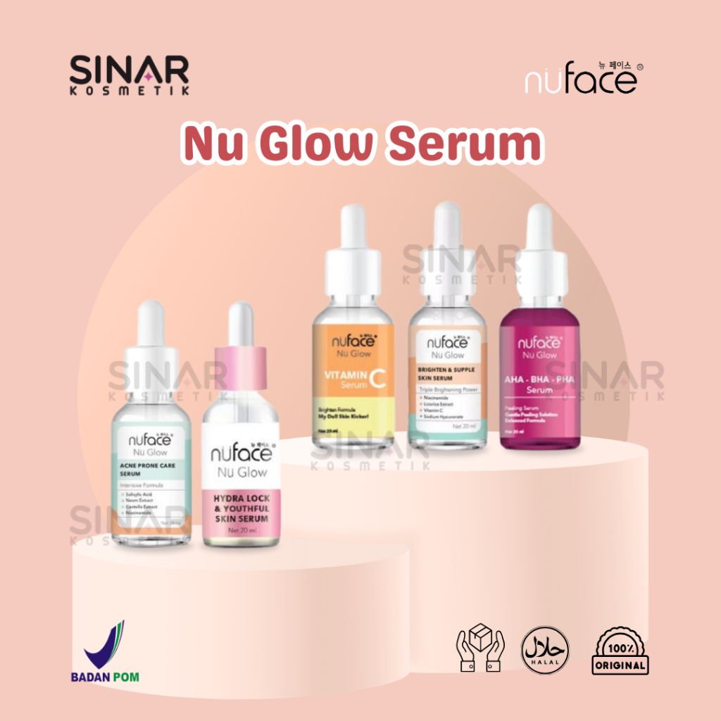 Jual NuFace Nu Glow Face Serum 20ml | Acne Prone Care / Hydra Lock ...
