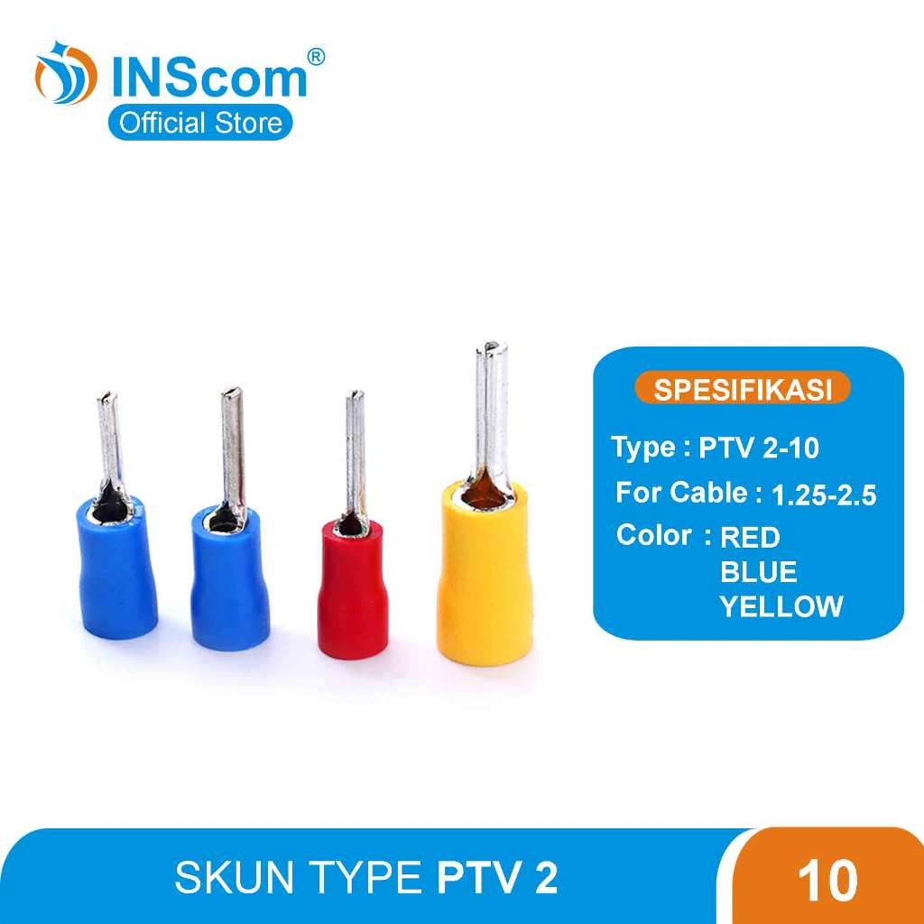 Jual KABEL SKUN PIN TUSUK PTV 2-10 INSCOM | Shopee Indonesia