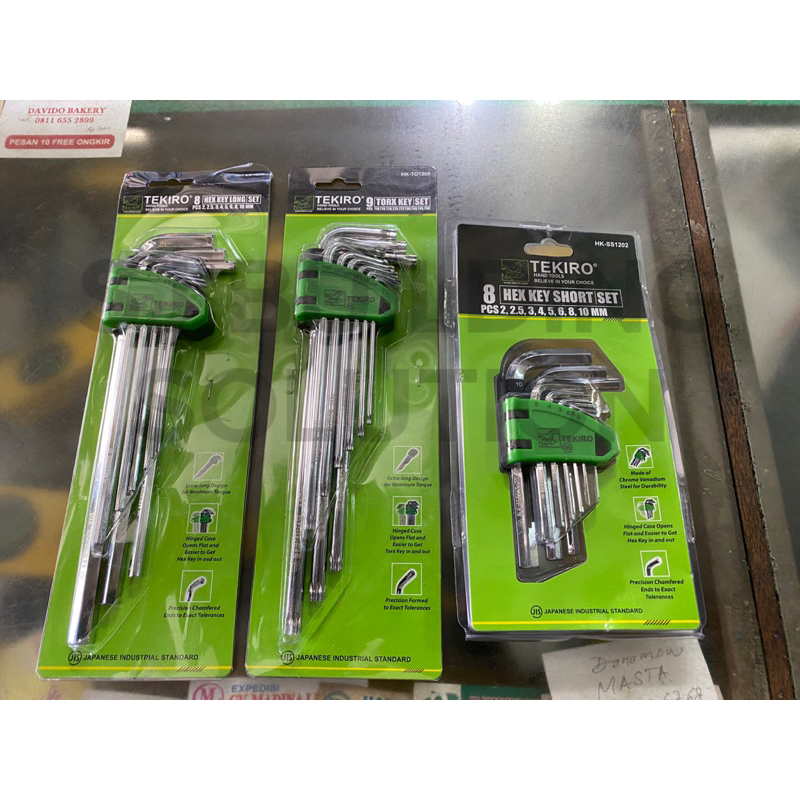 Jual KUNCI L SET PANJANG TEKIRO BINTANG STAR LONG HEX KEY 2mm 2 mm - 10mm 10 mm SET 8Pcs TEKIRO ...