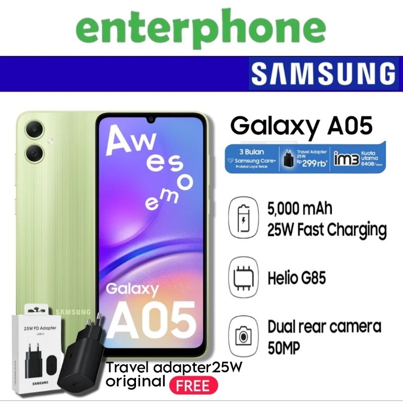 Jual Samsung Galaxy A05 6/128 GB RAM 6GB ROM 128GB Garansi Resmi ...