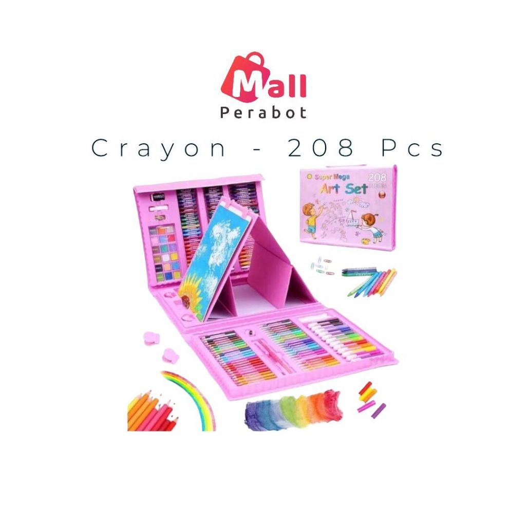 Jual Mall Perabot | Crayon Warna Anak Set 208 / 150 / 128 / 133 Pcs ...