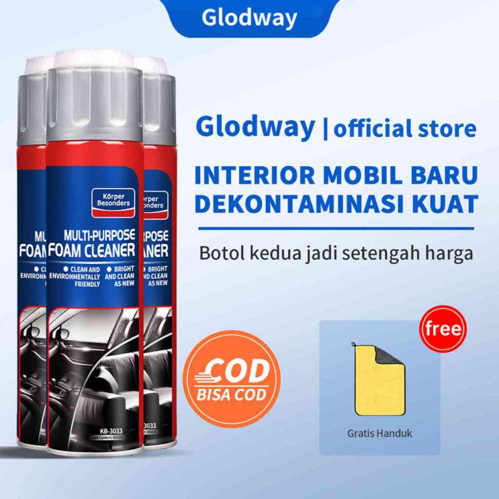 Jual COD Glodway Foam Cleaner Multifungsi/ Pembersih interior mobil ...