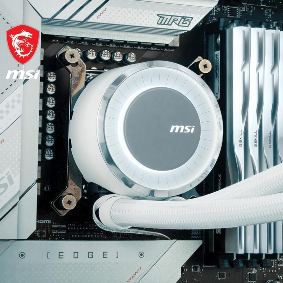 Jual MSI MAG CORELIQUID E240 WHITE 240MM LIQUID AIO WATER CPU COOLER PROCESSOR | Shopee Indonesia