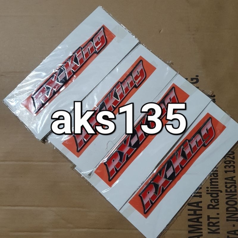 Jual stiker logo emblem cover box aki rx king rxking 2004 2005 2006 ...