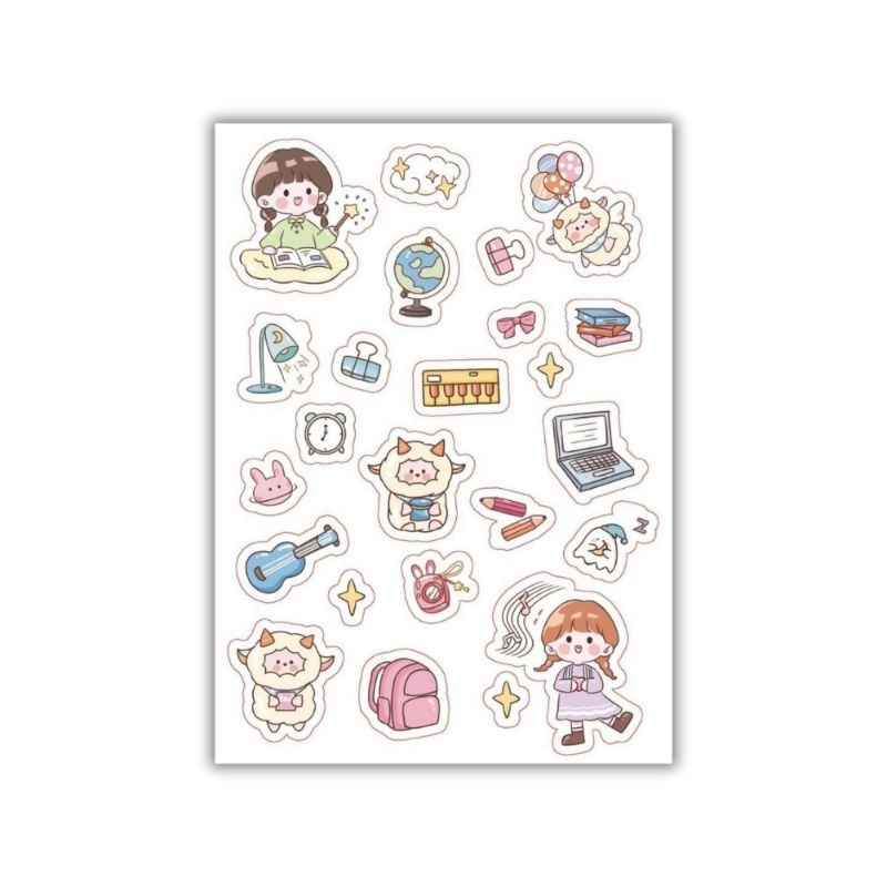 Jual sticker glossy | sticker cute aesthetic | Shopee Indonesia